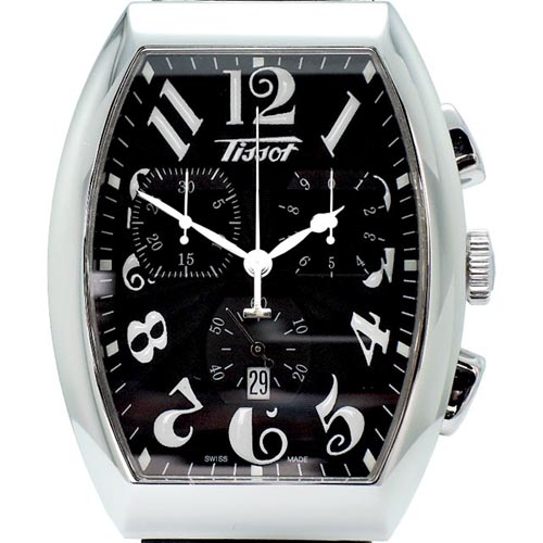 - TISSOT Heritage Porto Chronograph Quartz 남성용스틸 32.5mm T66.1.617.52